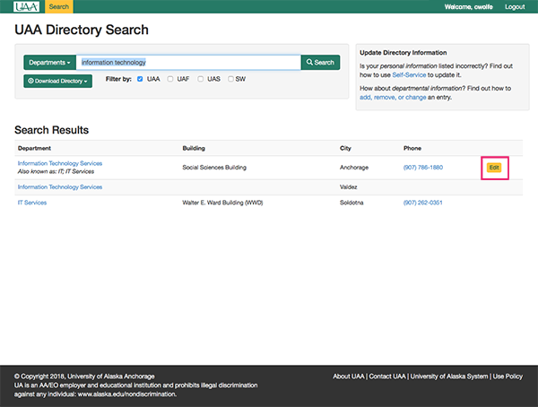 About - UA Directory
